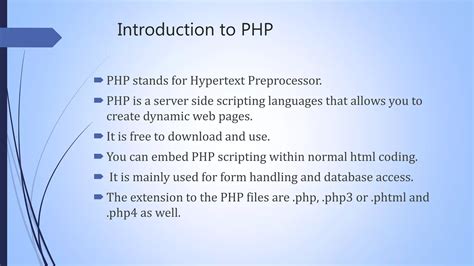 Decision And Looping Examples With Php Wt Ppt