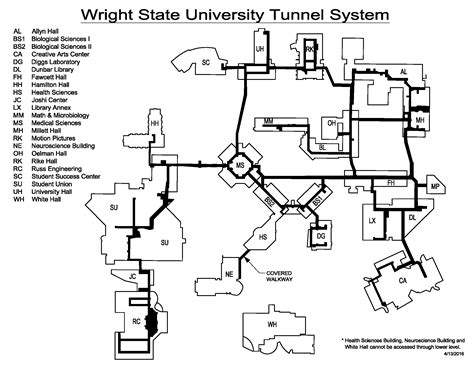 Wright State University Campus Map Map