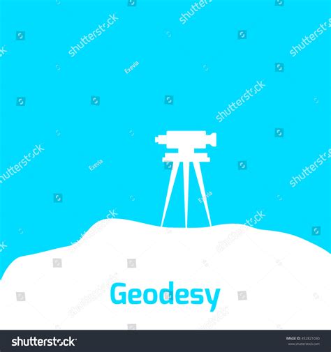 Geodesic Instruments Leveling Geodesy Logo เวกเตอร์สต็อก ปลอดค่าลิขสิทธิ์ 452821030