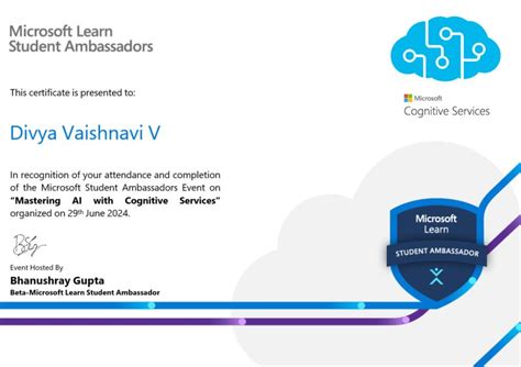 Divya Vaishnavi V On Linkedin Ai Cognitiveservices Linkedinpremium