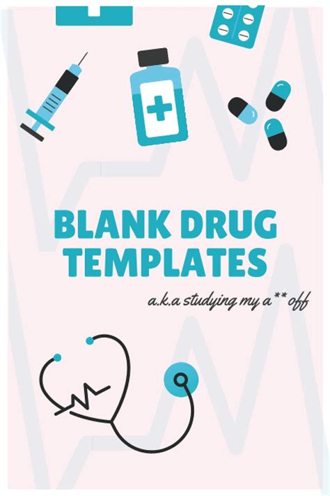 Blank Medication Templates The Ultimate Study Workbook For Nurses Pharmacology Desertcart Bahamas