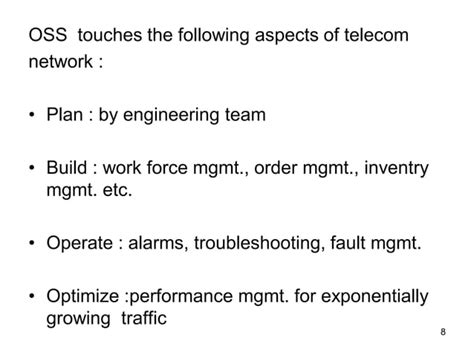 Operating Support Subsystem Oss Presentation Pdf