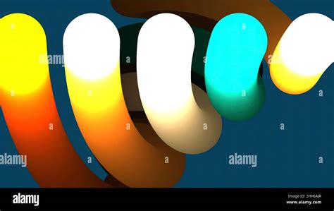 Abstract Colorful Circles Background 3d Rendering Animation Backdrop Seamless Loop Animation