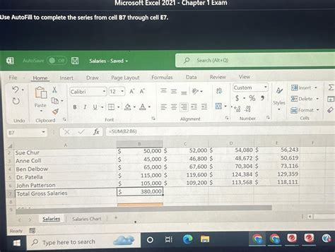 Solved Microsoft Excel Chapter ExamUse AutoFill Chegg Com