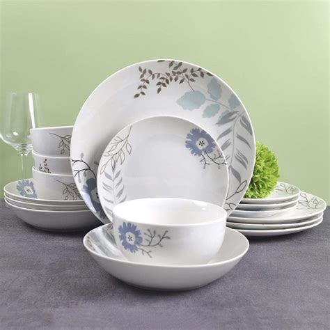 Dinner Set 16 Pcs Porcelain Design 1 The Kitchen Warehouse