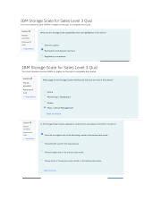 IBM Storage Scale Sales Level Quiz Test Your Knowledge Course Hero