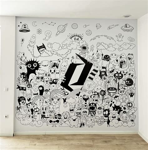 Doodle Art Mural Design Behance