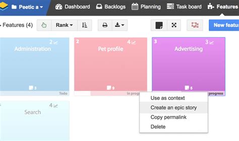 Epic Stories IceScrum