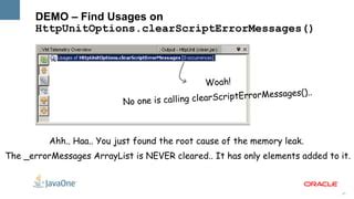 Memory Leak Profiling With NetBeans And HotSpot PPT