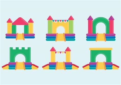 Inflatable Bounce House Vector Art Icons And Graphics For Free Download
