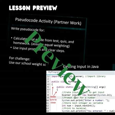 Algorithms Input Arithmetic Programming Lesson Notes Hw Practice