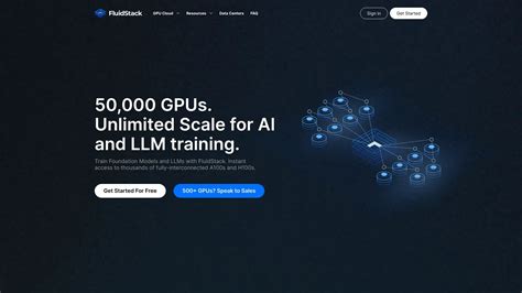 Fluidstack On Demand Gpu Cloud For Ai Training Creatiai