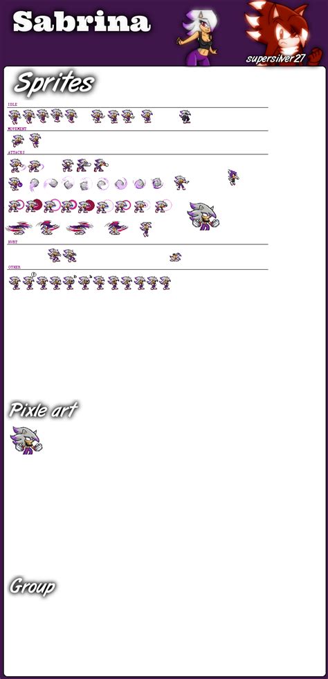 Sabrina Sprite Sheet Wip By Baysenahiru427 On Deviantart