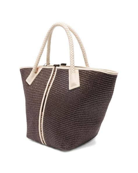 Alexander Smith Large Lauren Braided Handle Tote Bag In Brown Lyst