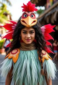 Free Disney Moana Hei Hei Adult Costume Ai Face Swap