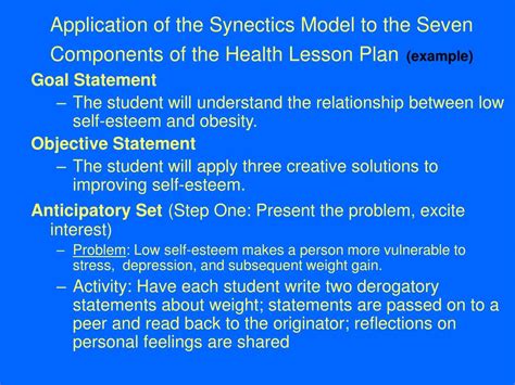 Ppt Instructional Design Models For School Health Education Synectics