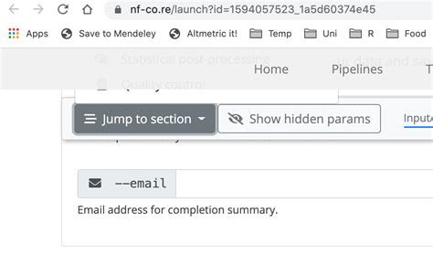 launch section drop down expands upwards · issue 426 · nf core