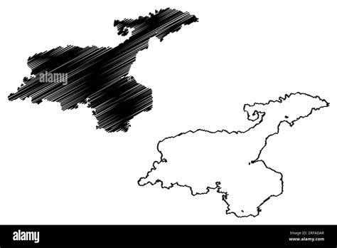 Lake Van Turkey Republic Of Türkiye Map Vector Illustration Scribble Sketch Van Gölü Map