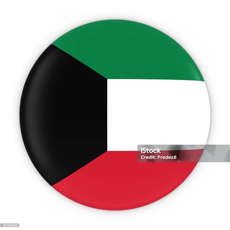 쿠웨이트 국기 버튼 쿠웨이트 배지 3d 일러스트의 국기 0명에 대한 스톡 사진 및 기타 이미지 0명 3차원 형태 국가