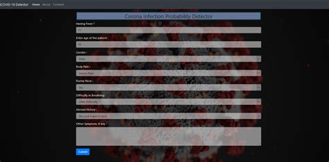 GitHub Rituraj Covid Prediction Covid Detector Which Gives The Probability Of A