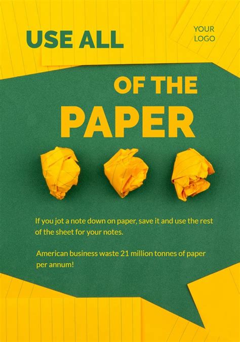 Save The Trees With This Environmental Poster