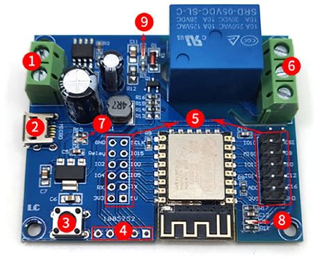 DC V Power Supply ESP WiFi Single Channel Relay Module ESP F Development Board