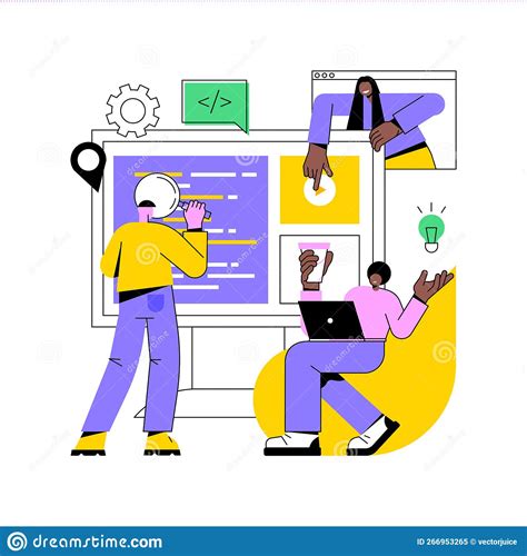 Software Development Team Abstract Concept Vector Illustration Stock Vector Illustration Of