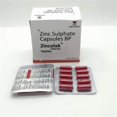 Zinc Sulphate Capsule BP 10 Capsules In 1 Strip Packaging Type 10 X1 At 21 Strip In Jalgaon