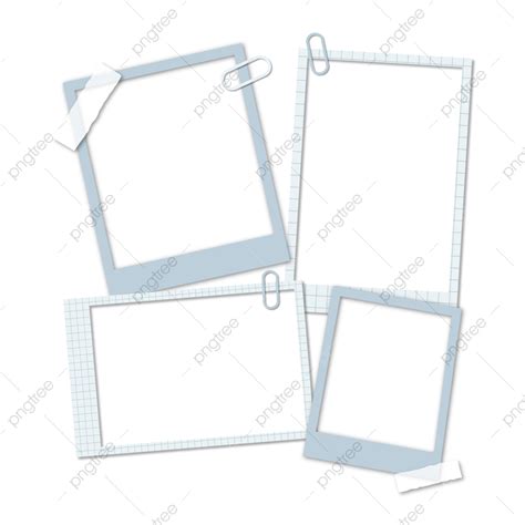 Polaroid Frames Vector Hd Png Images Blue Polaroid Frames Polaroid Polaroid Clipart Frames