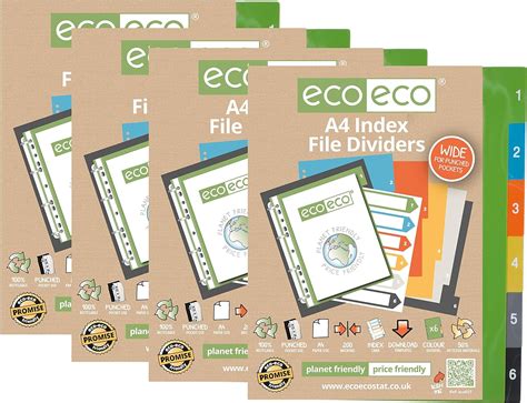 Eco Eco A Recycled Multipunched Reinforced Colour Recycled Set