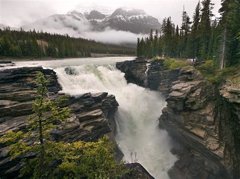 Athabasca Falls Wallpapers Earth Hq Athabasca Falls Pictures 4k