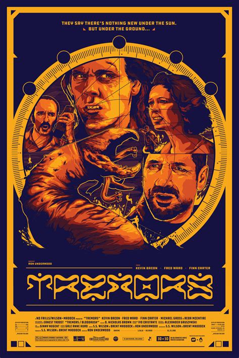Tremors Movie Poster Tremors Minimal Movie Poster Canvas Wall Art By