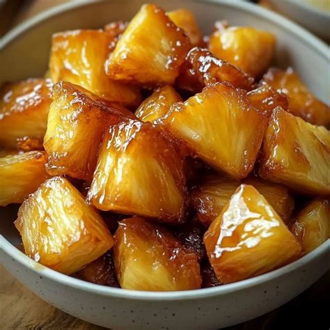 Air Fryer Caramelized Pineapple Recipe