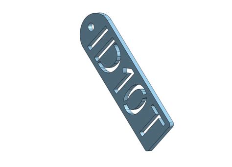 🏷️ id10t loto tag label glitch id・ 3mf file for 3d printing・cults