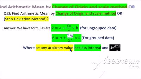 02 Arithmetic Mean Calculation Methods Different Methods For Calculating Arithmetic Mean
