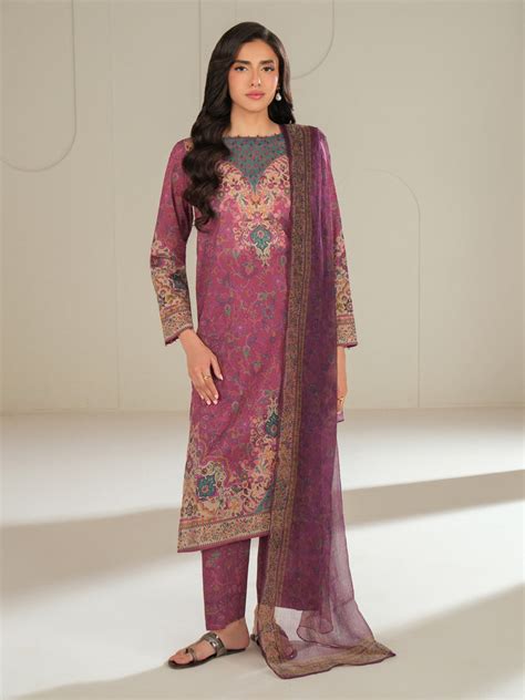 3 Piece Lawn Suit Printed Unstitched Limelightpk