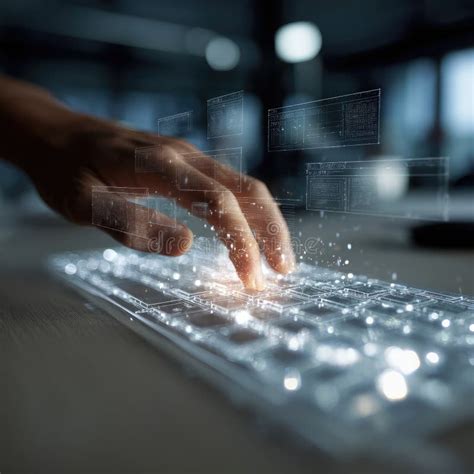 Ai Generated Code Interface Stock Illustration Illustration Of Light