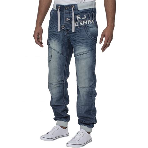 Dark Blue Mens Cuffed Jeans At Ashley Smalley Blog