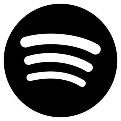 Black Spotify Icon In 2024 Spotify Logo App Icon Design Spotify