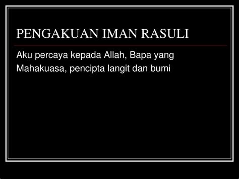 Detail Pengakuan Iman Rasuli Katolik Koleksi Nomer 53