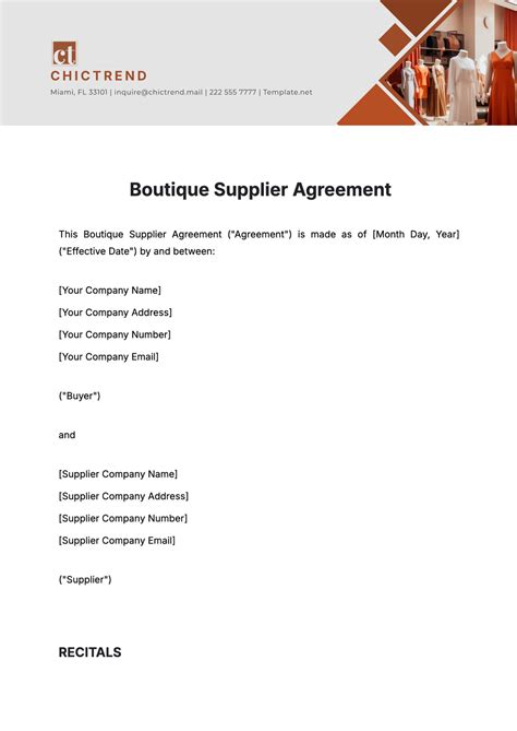Free Supplier Templates To Edit Online