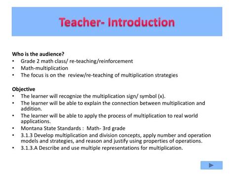 Teacher Introduction Powerpoint Template Free
