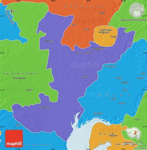 Political Map Of Ahmadabad