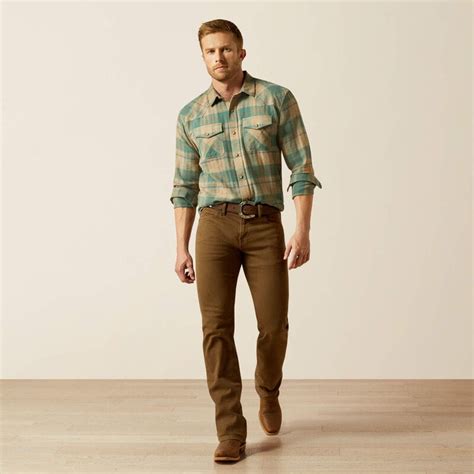 Ariat Mens Huxlee Retro Fit Western Shirt Ariat Profi Tack