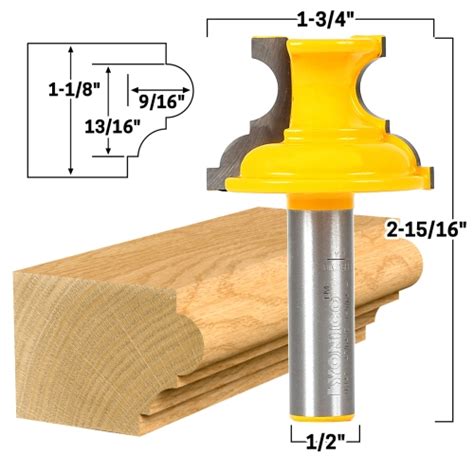 Edging Other Profiles 1 1 8 Window Sill Router Bit 1 2 Shank Yonico 18147