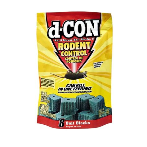 D Con Rait And Mouse Bait Blocks Ii Rodent Control 8 Ct 5 6 Oz