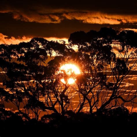 Australia Red Sky Tropical Cyclone Narelle