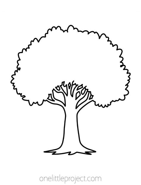 Over 25 Free Printable Tree Outline Pages To Use For Crafts And