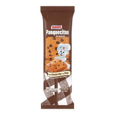 Bimbo Panquecitos 2 Count Chocolate Chip Mini Pound Cakes 2 Ct