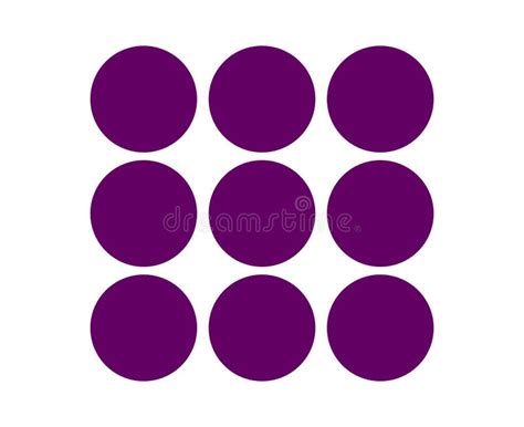 Circle Shape Collection Purple Element Symbol Vector Stock Vector Illustration Of Texture